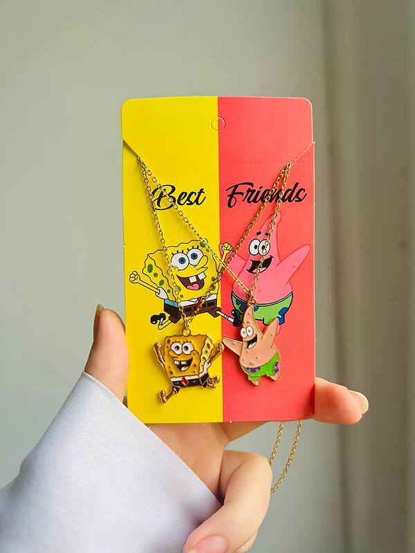 کیوت اکسسوری گردنبند ست باب اسفنجی و پاتریک
